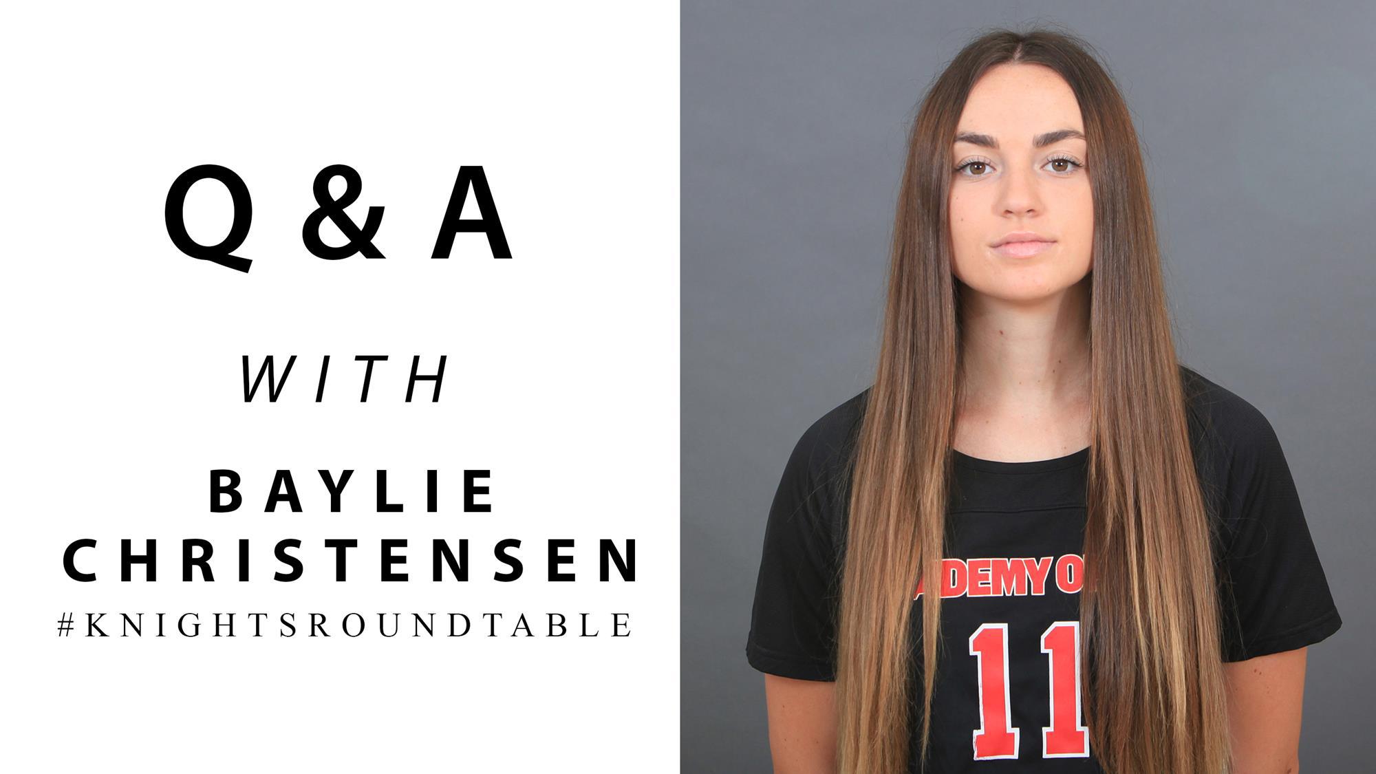 #KnightsRoundtable: Q&A With Baylie Christensen | Art U News